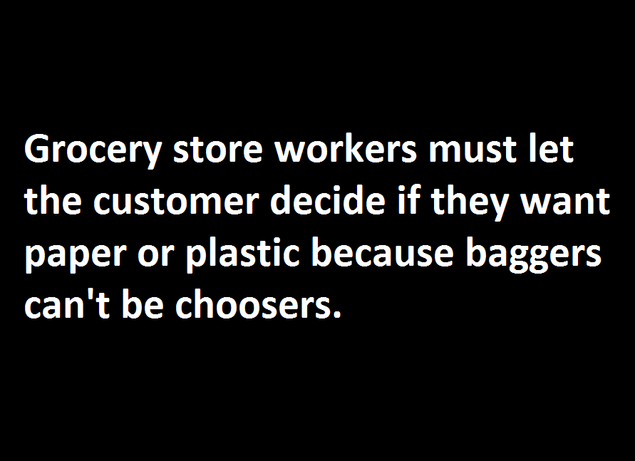 Grocery store worker... | Jokes of the day (57435)